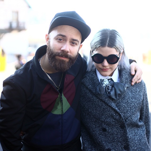 @KENZO: Today at #kenzofw15 show with @woodkidmusic and @sokothecat # ...