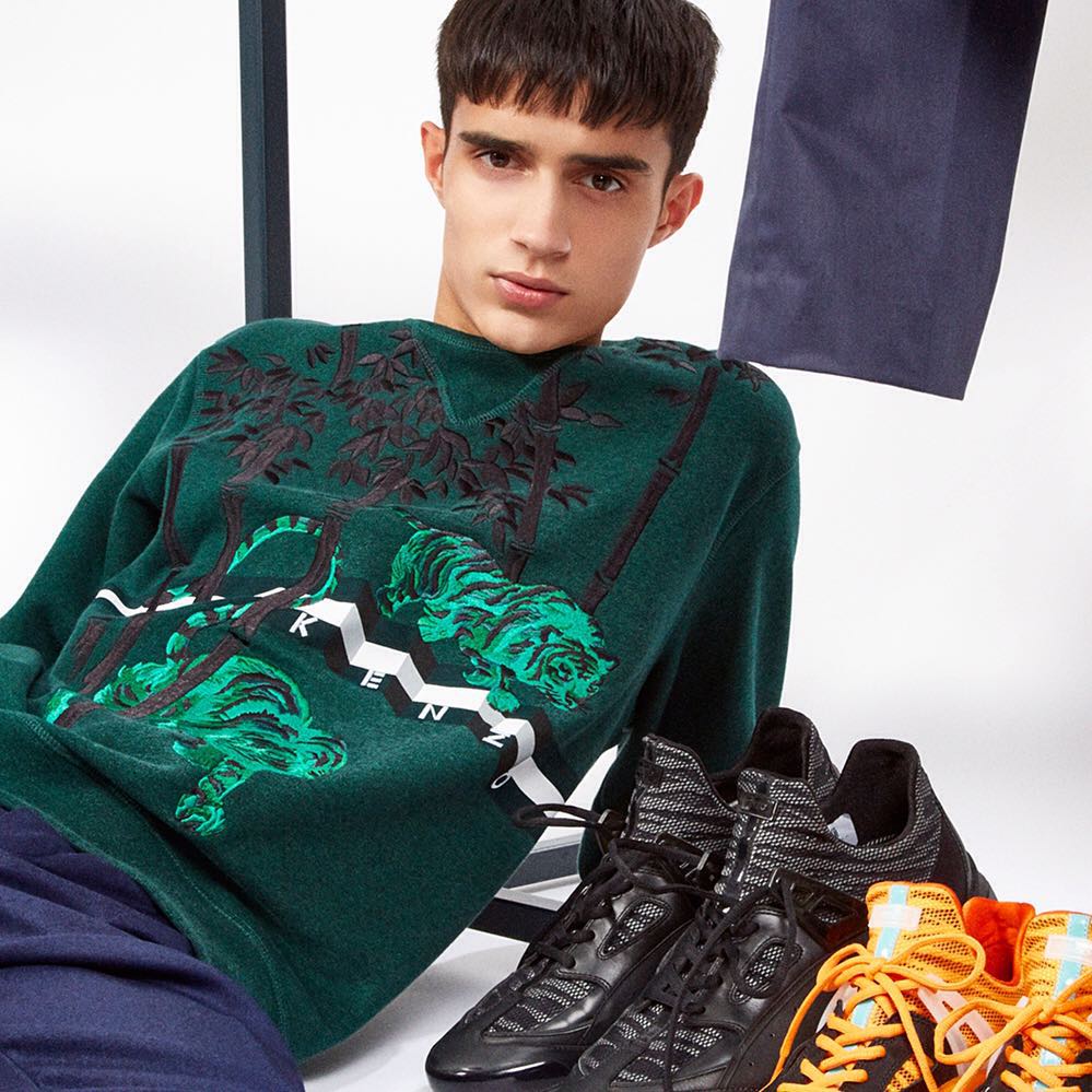 @KENZO: New Fall print, Tiger in the wild . Choose your favorite Bamboo ...
