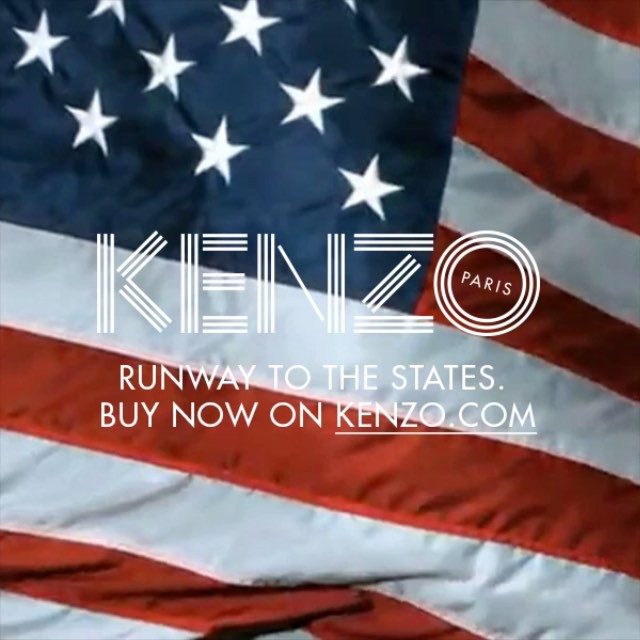 @KENZO: Breaking news America ! We are happy to announce that our ...