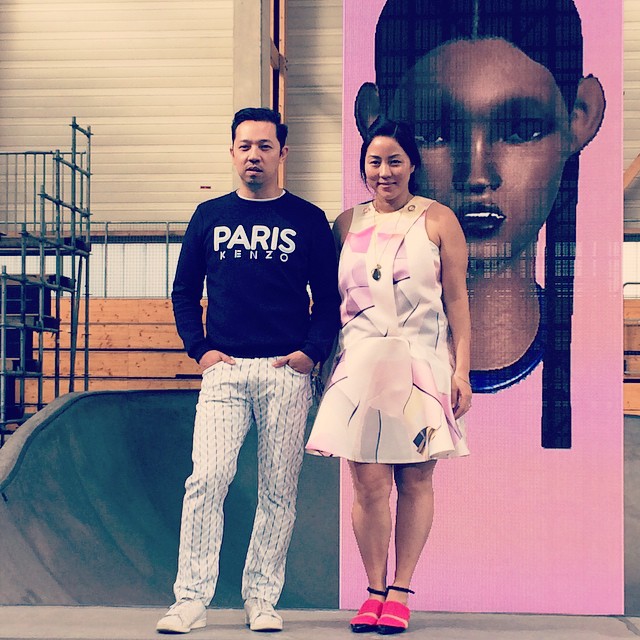 @KENZO: Humberto Leon and Carol Lim after the show #kenzoss15 #pfw # ...