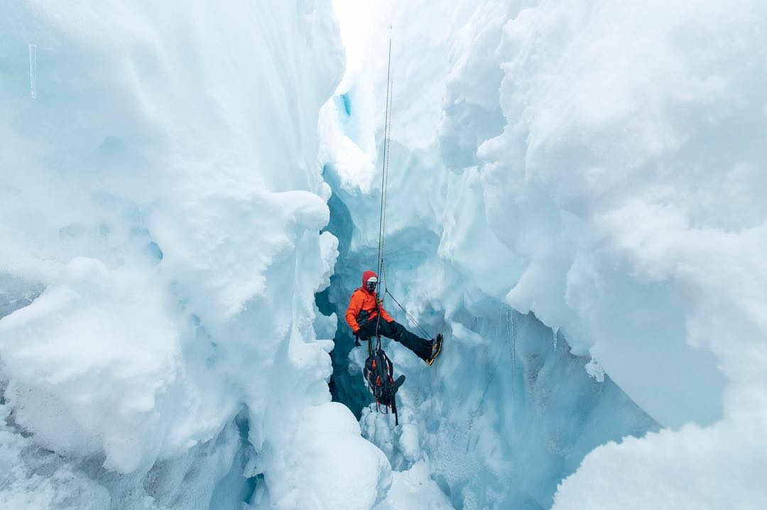 @Canon: "Last year, we jumped into a crevasse to practice how to get ...