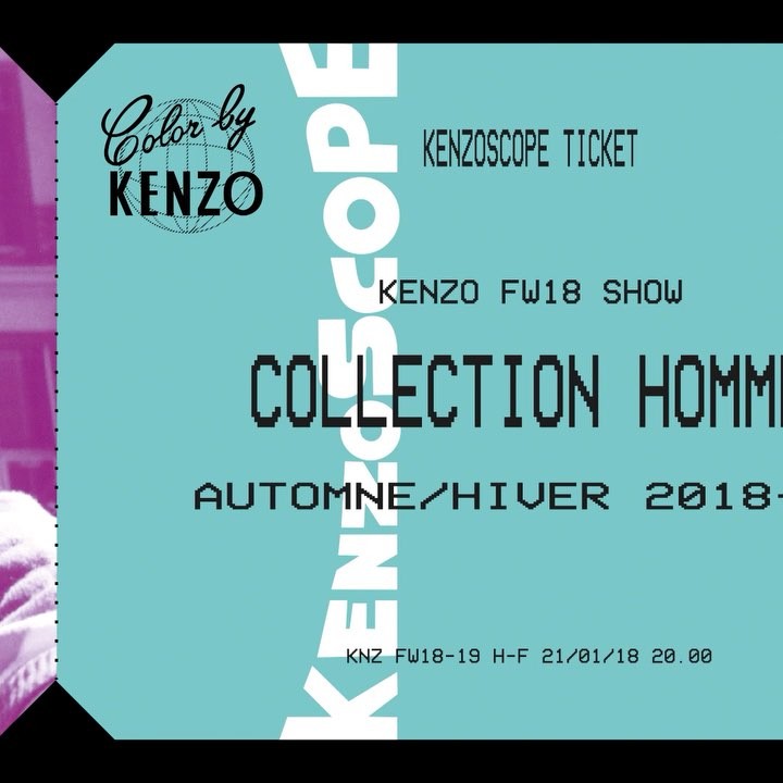 @KENZO: Get ready for #KENZOFW18 Men and Women’s Show | Tomorrow 8PM ...