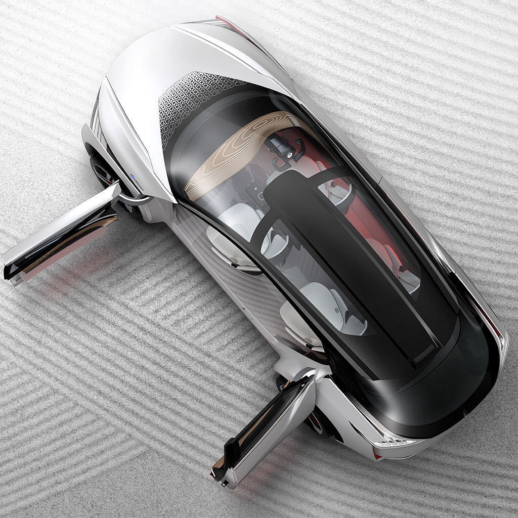 @Nissan: Nissan designers sought to redefine the relationship between the interior and ex ...