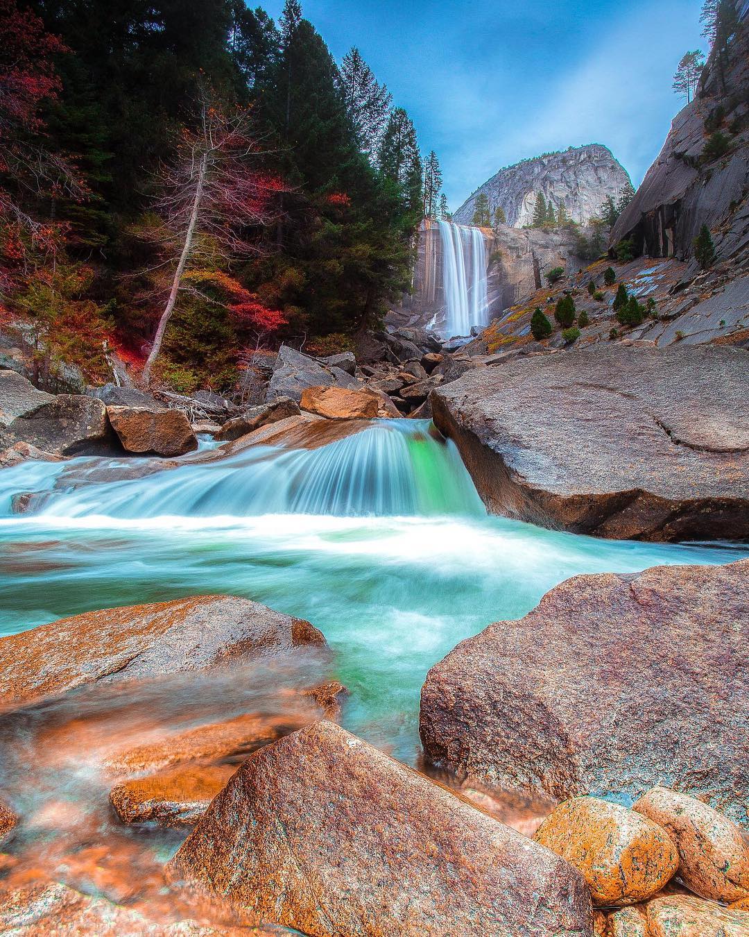 @Canon: "Took a solo trip to Yosemite, hiked to Vernal Fall with 2 DSLR ...