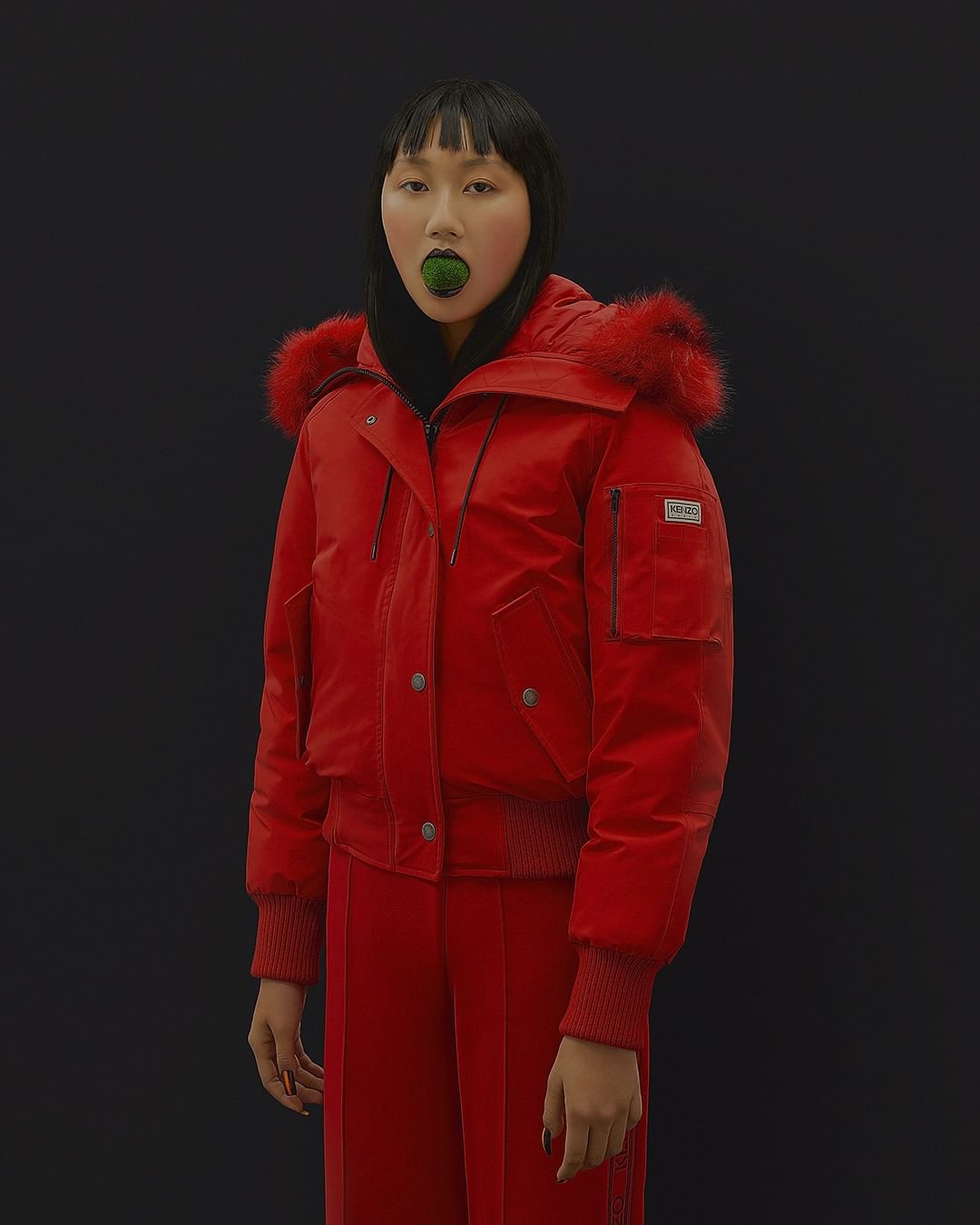 @KENZO: Red is the warmest color this winter. The KENZO crimson, bomber ...