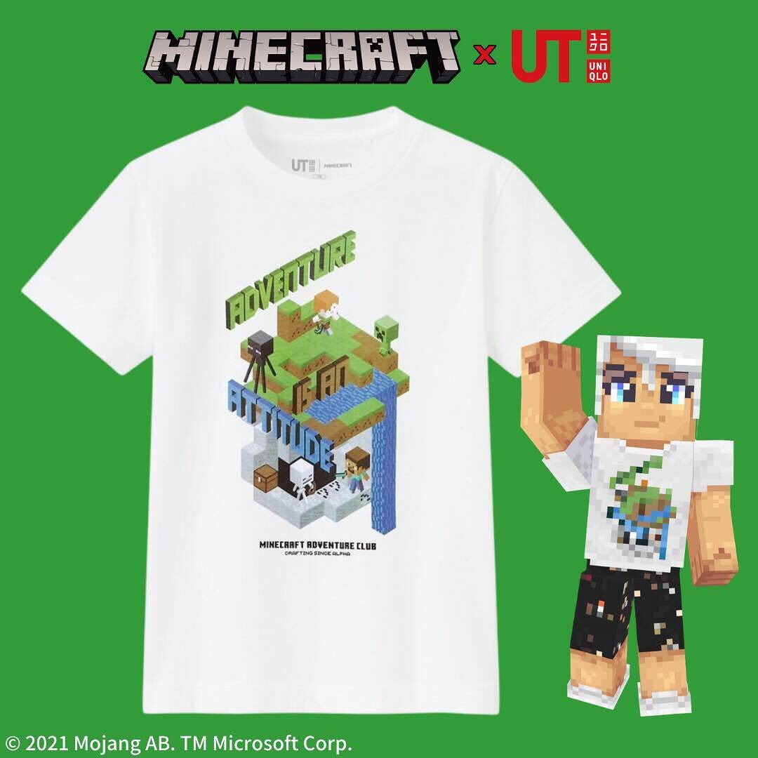 UNIQLO ユニクロ: The best selling video game, Minecraft has been back to UT ...