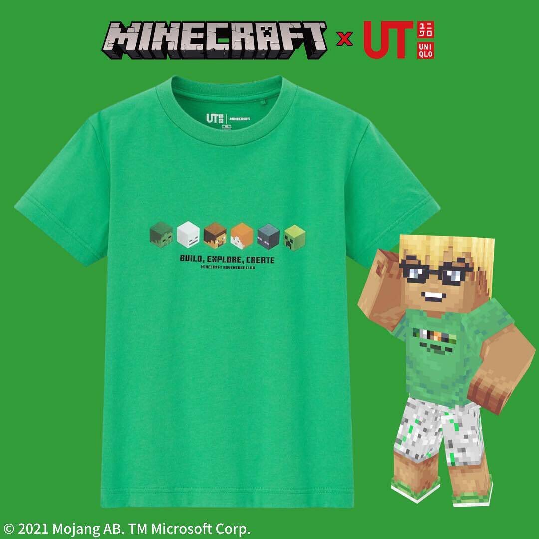 UNIQLO ユニクロ: The best selling video game, Minecraft has been back to UT ...
