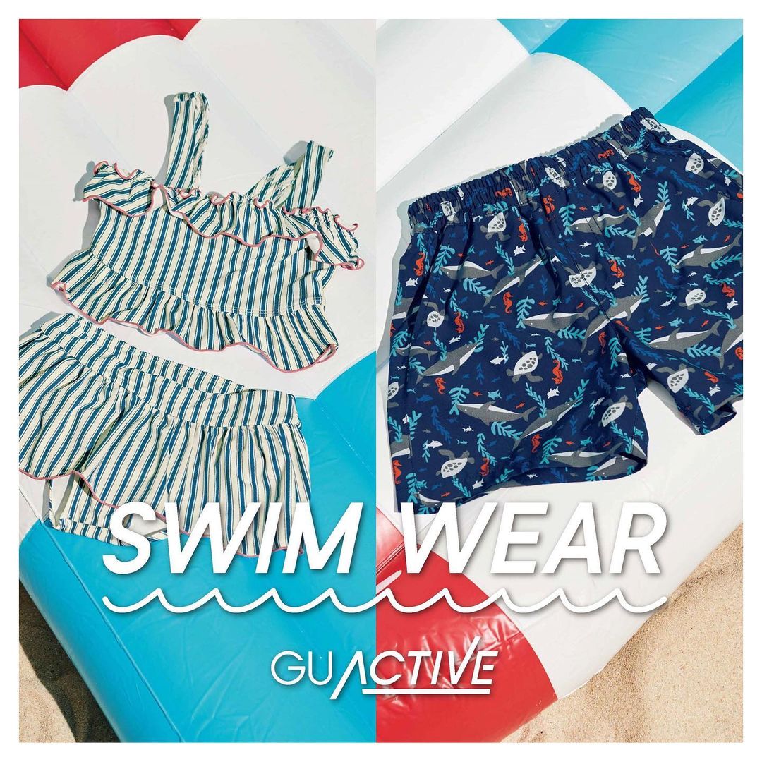 GU(ジーユー): . 【新登場！】KIDS SWIM WEAR たくさんのご要望に応えて、 GU ACTIVE KIDSからスイムウェアが登場！ 耐塩素機能付きだから、 プー - Ciao ...