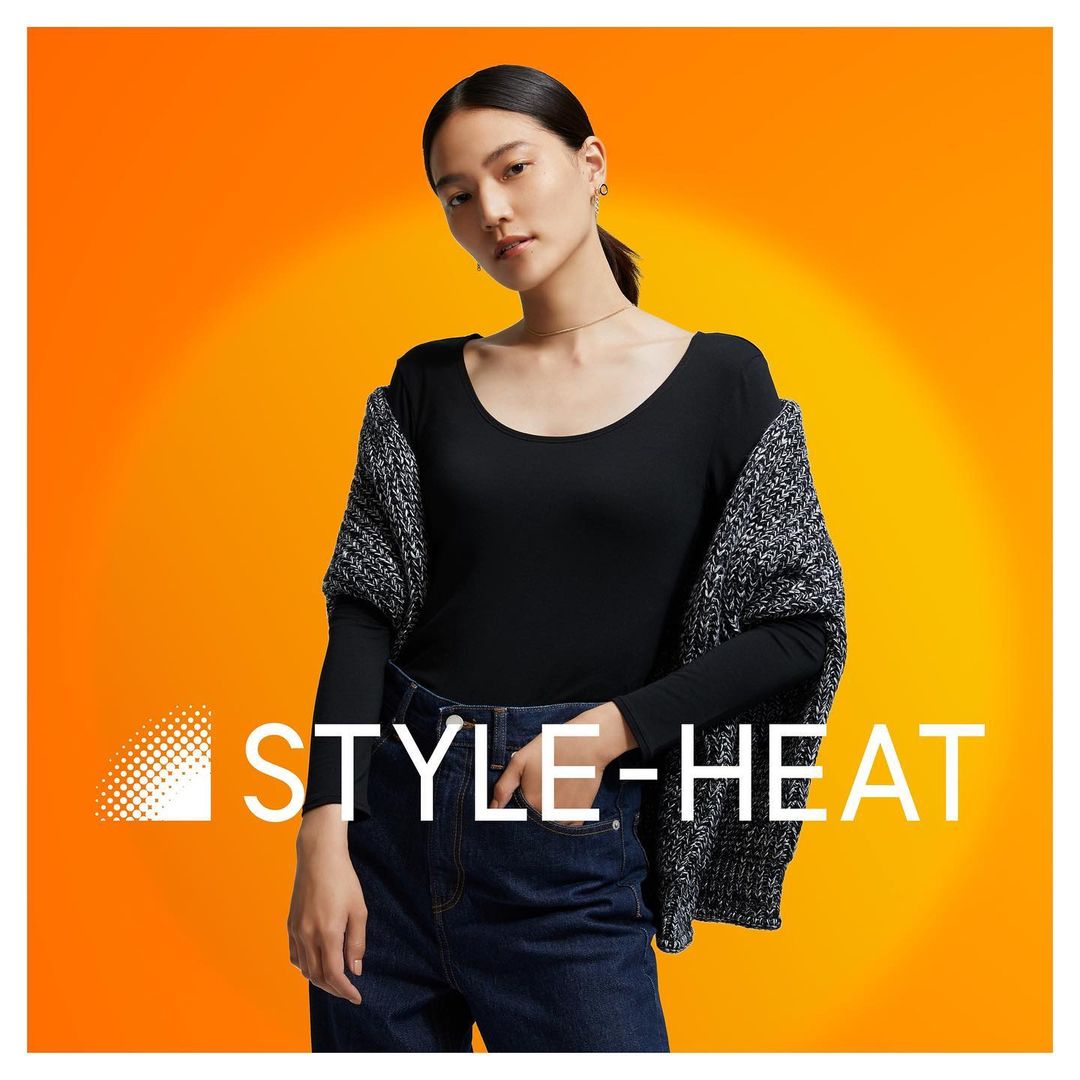 GU(ジーユー): . 寒い日のファッションを自由にする 「STYLE-HEAT」インナーが登場！ 汗など体から出る水分を吸収し発熱する、吸湿 ...