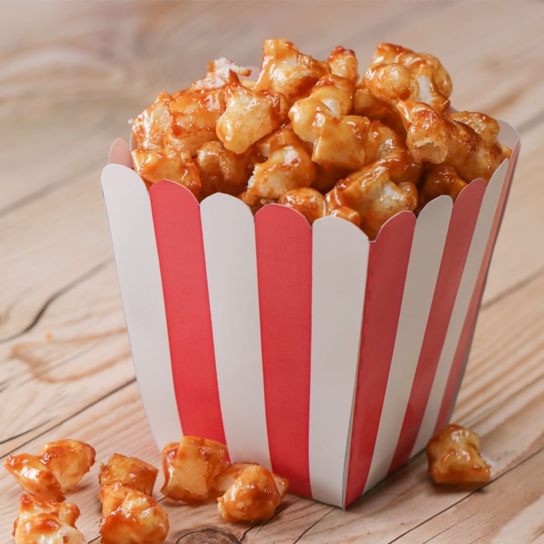 TastyJapan: 【材料3つでやみつき】切り餅でキャラメルポップコーン / Caramel Mochi Popcorn ...