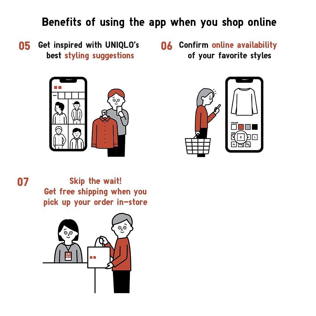 UNIQLO ユニクロ: Do you know our App Benefits? Swipe to see how our UNIQLO ...