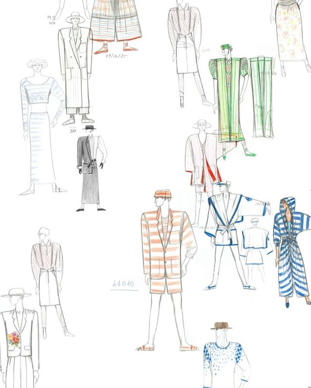 KENZO: Kenzo Takada’s original archive sketches were reworked by @Nigo to create the KE ...