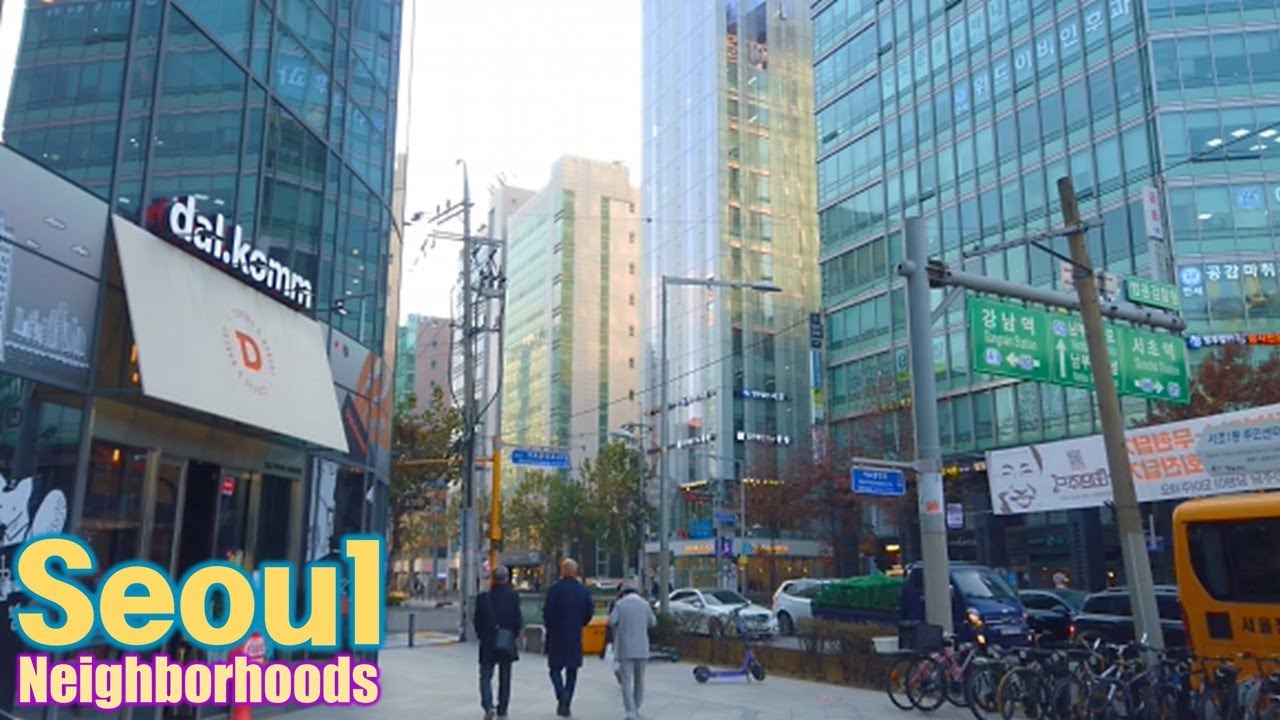 Seoul, Korea - Walking Tour of Neighborhood - 4K - Seocho 1-dong ...