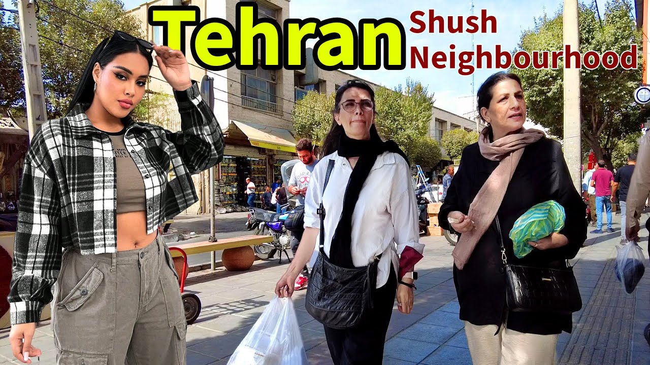Morning Walking Tour in Iran | Tehran Streets Kitchen Items Shopping ...
