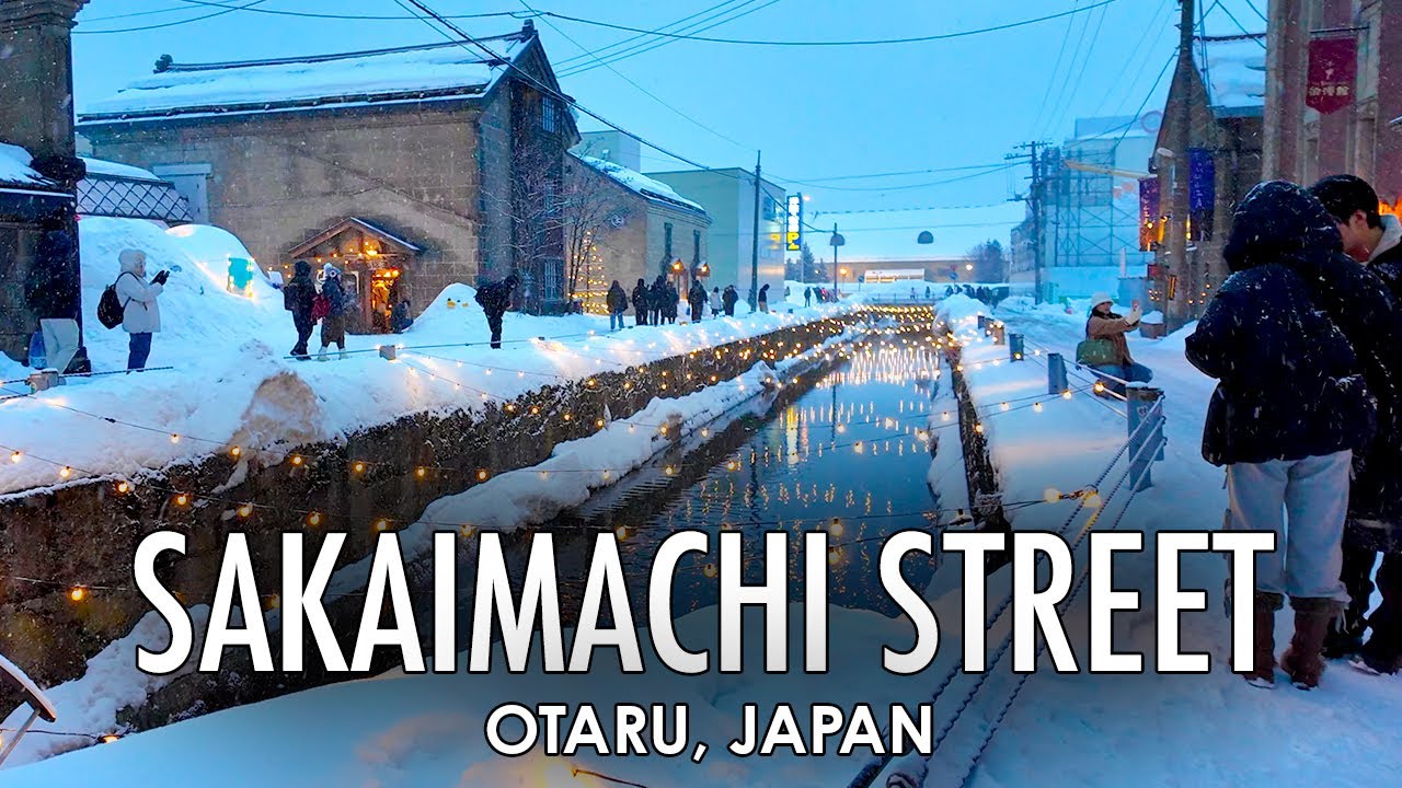 Snow Walk in Otaru Sakaimachi Street 小樽雪あかりの路 | Hokkaido, Japan 🇯🇵 | 4K ...