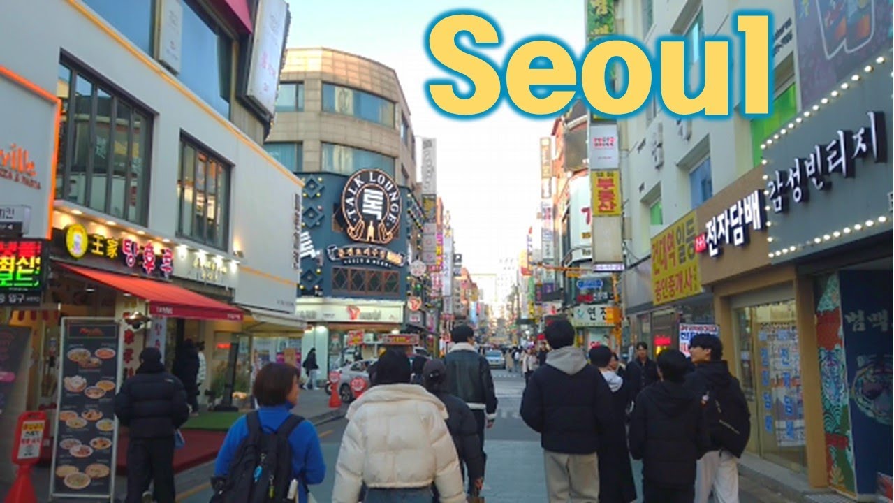 Seoul, Korea - Walking Tour of Neighborhood - 4K - KonDae Taste & Food ...