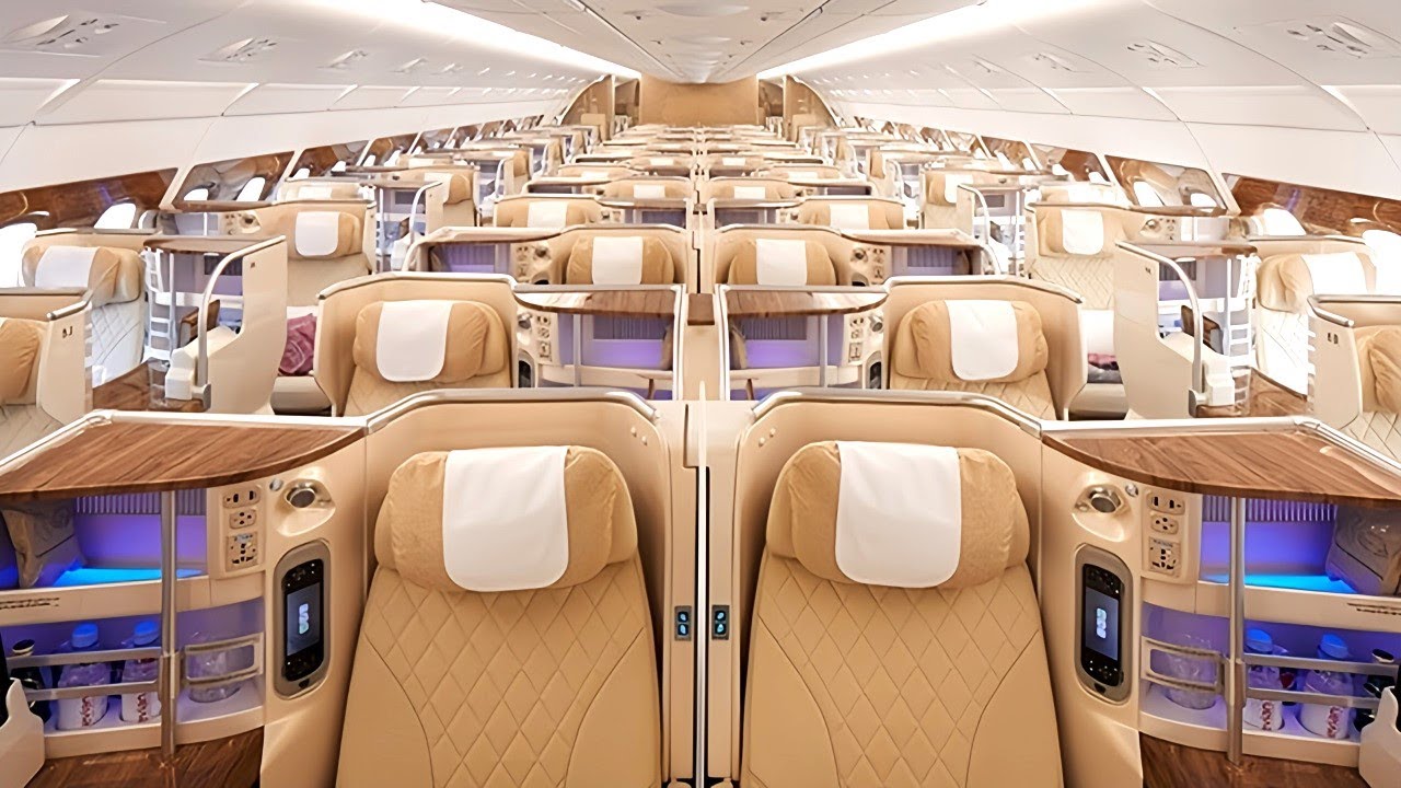 Emirates A380 New and Old Business Class Flight from Milan to Tokyo via ...