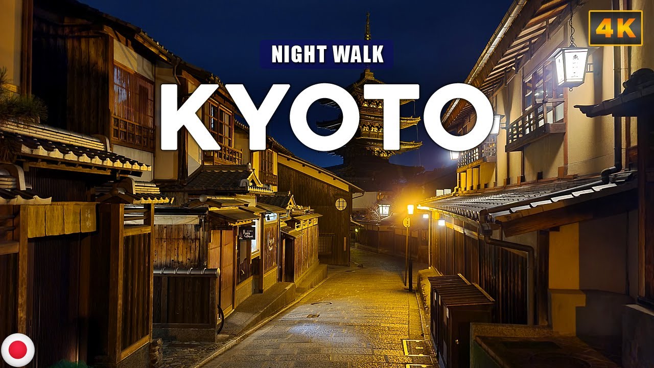 Kyoto JAPAN - Relaxing Night Walk in Higashiyama Historic District ...