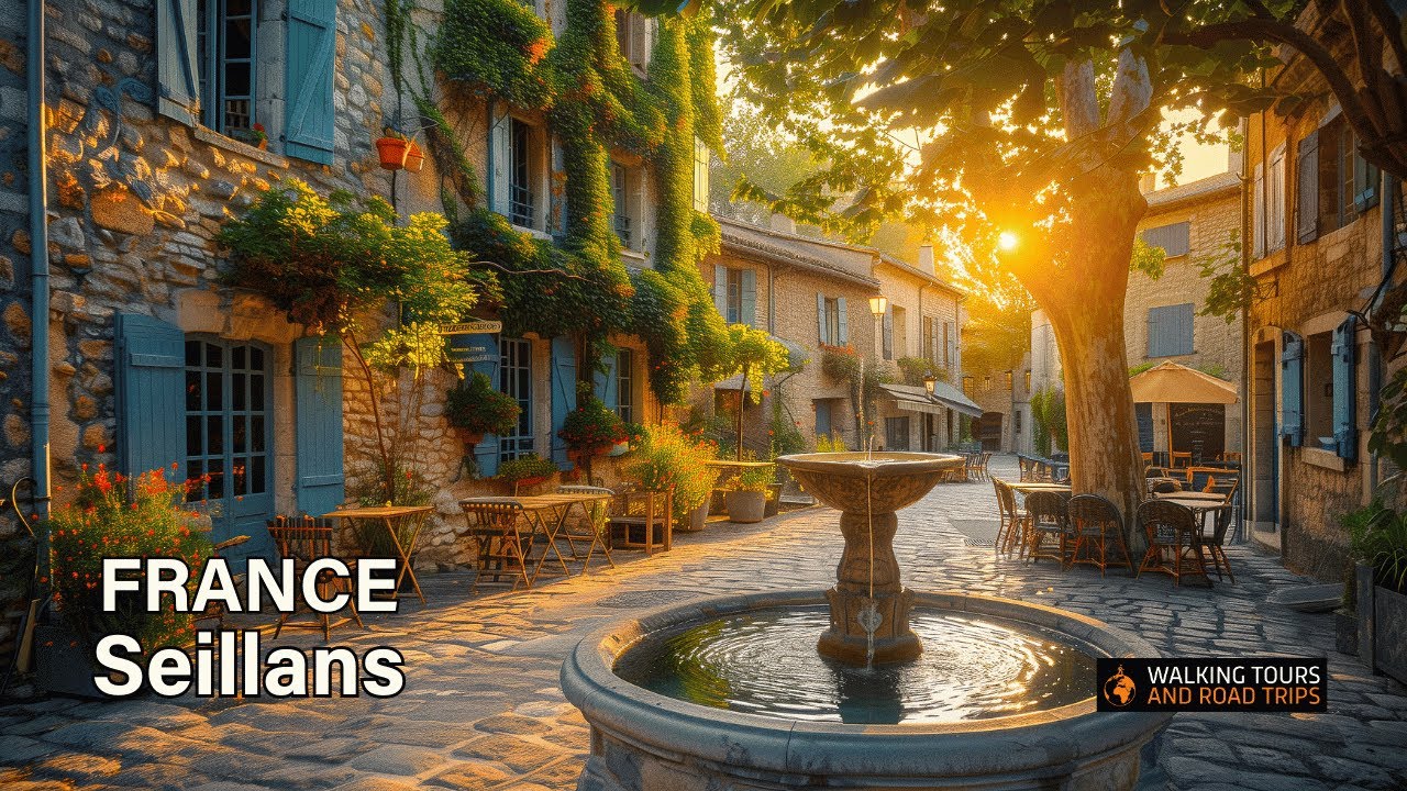 Relaxing Walks in France, Beautiful Seillans Village in the French ...