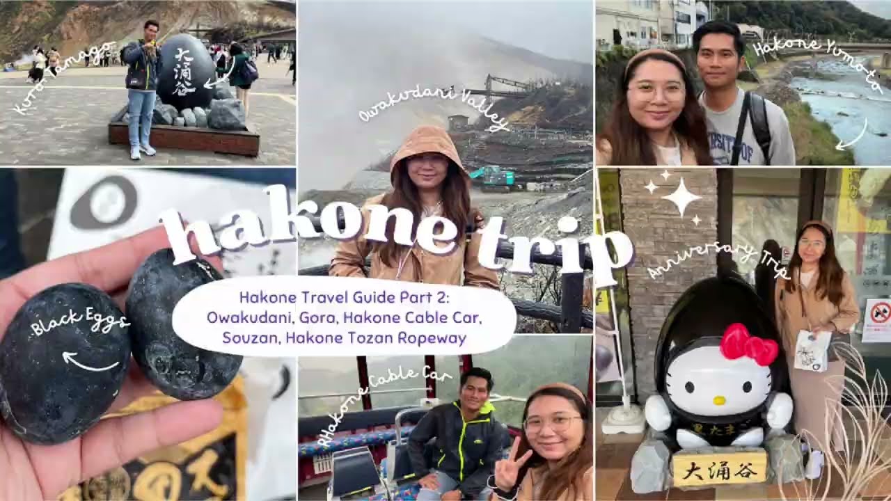 Japan Vlog | Hakone Travel Guide Part 2: Owakudani Valley, Sounzan ...