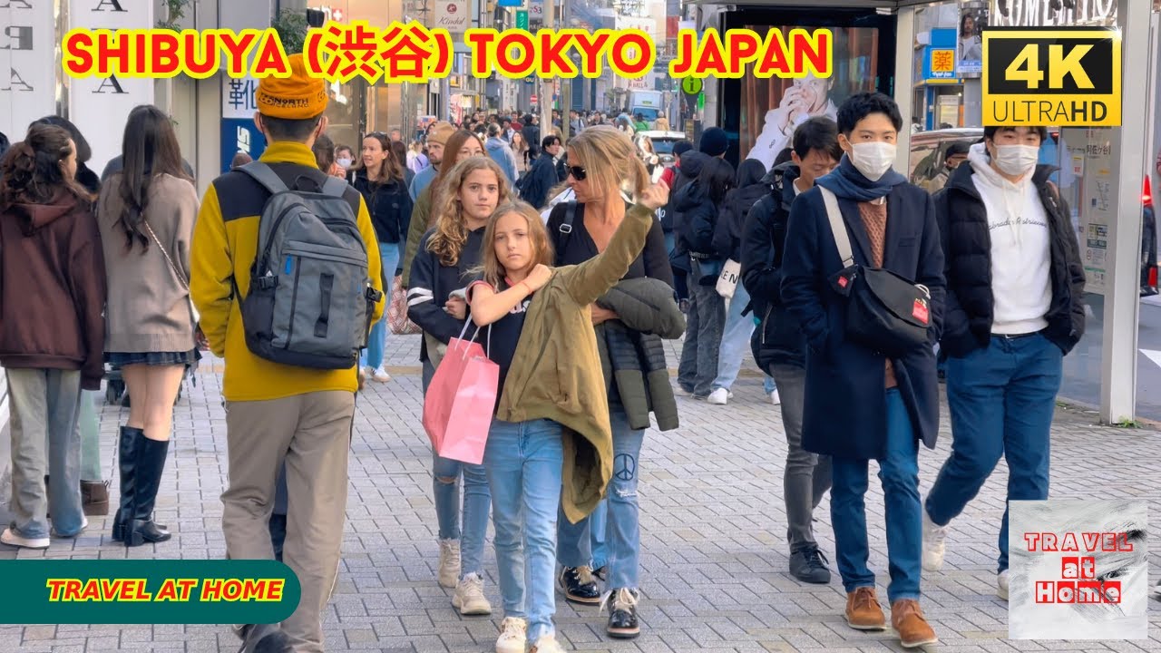 4k hdr japan travel | Walk in Shibuya (渋谷) Tokyo japan | Relaxing ...