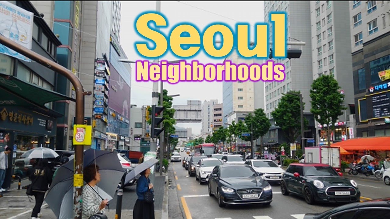Seoul, Korea - Walking Tour of Neighborhood - 4K - Sangbong 2-dong [Jungnang-gu 3] 14(3)-10 ...