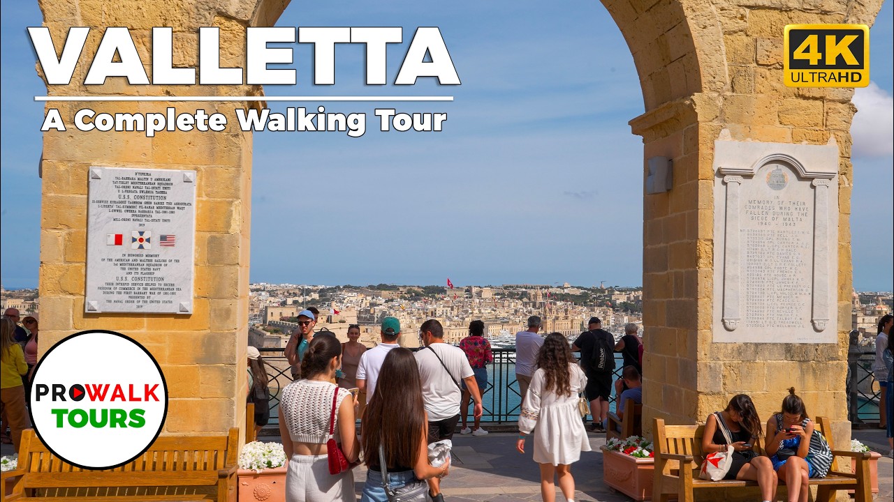 Valletta, Malta Walking Tour - 4K60fps with Captions by Prowalk Tours ...