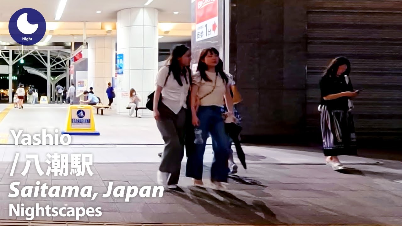 ⁴ᴷ Saitama: Yashio Station (埼玉県: 八潮駅) - Japan Walking Tour (July, 2024 ...