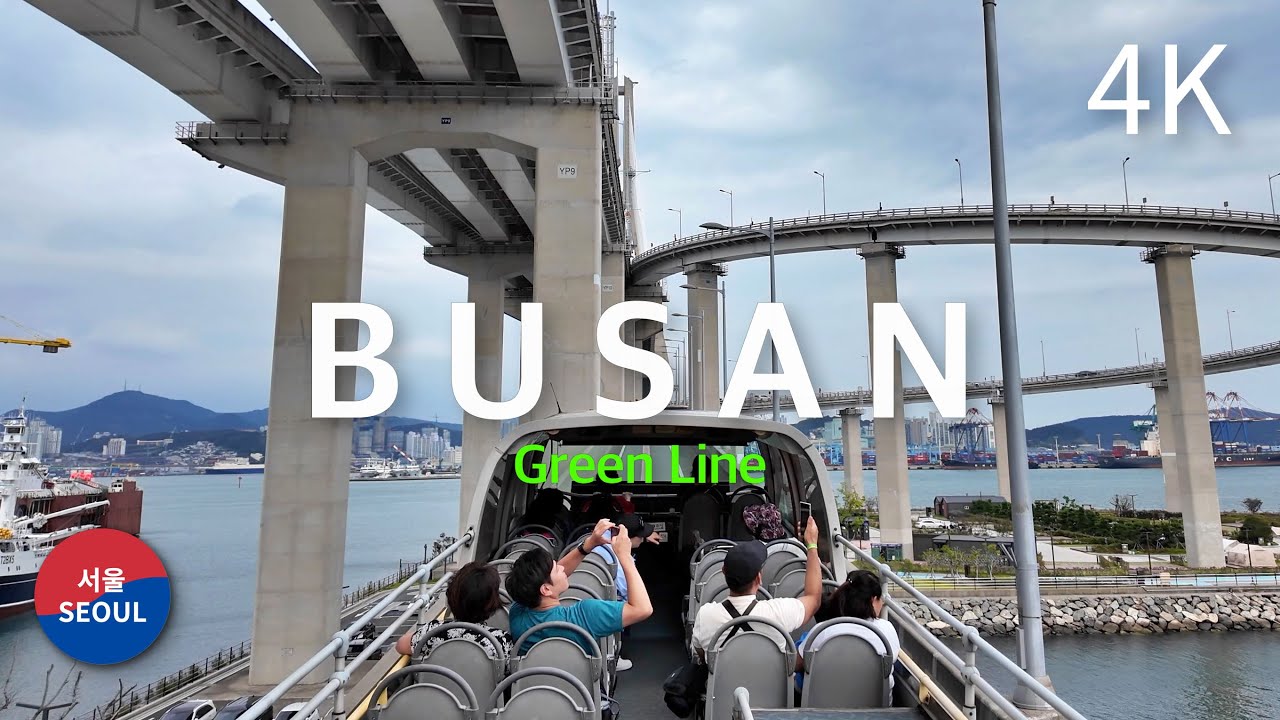 Busan City Tour Bus - Green Line / 부산시티투어 버스 - 그린라인 풀코스 주행 l 2024.09 ...