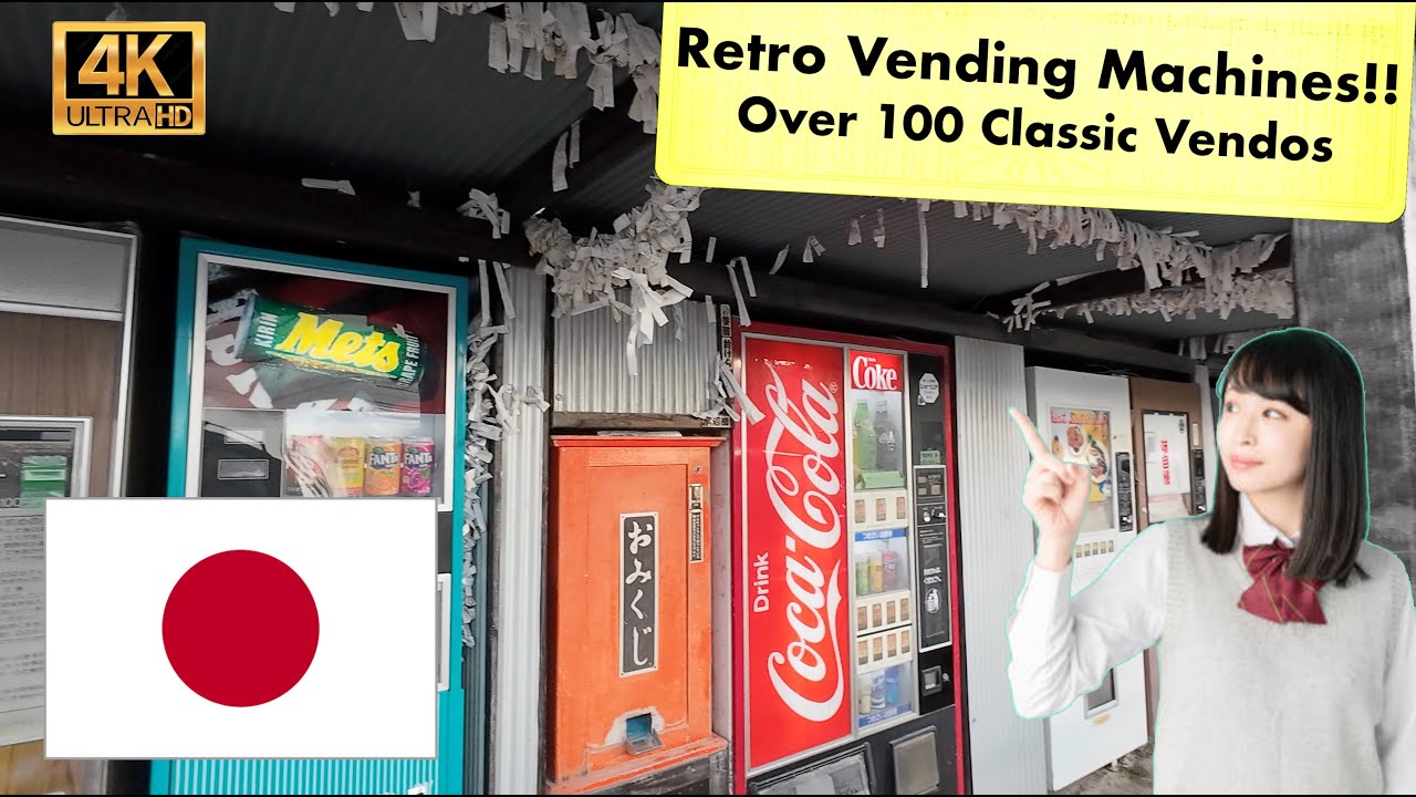 Sagamihara Vending Machine Park / Retro classics / Walking Tour / Tokyo / Japan / 4K / ASMR ...