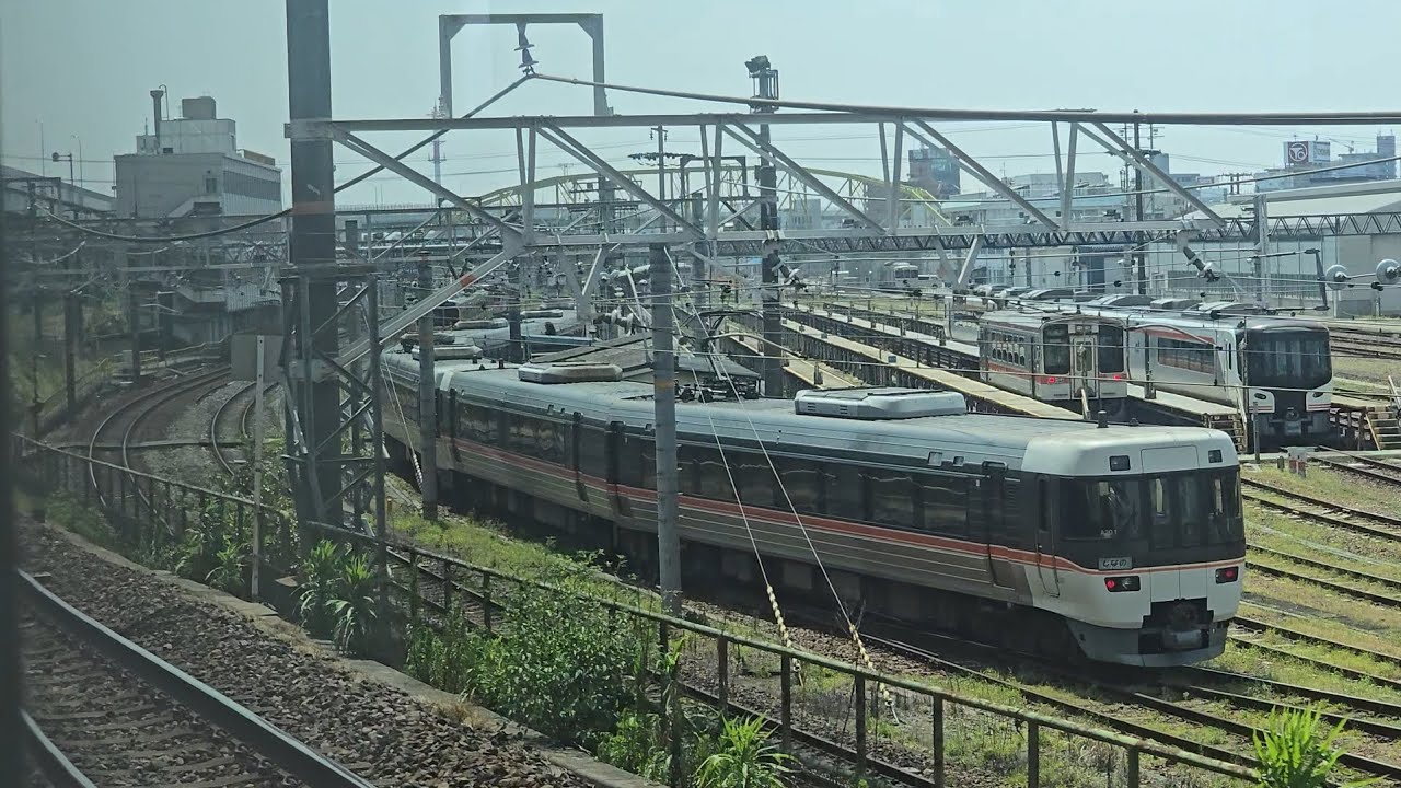 4K 名古屋 Nagoya あおなみ線 ささしまライブ駅 小本駅 荒子駅 南荒子駅 Aonami Line Train Tren Trem ...