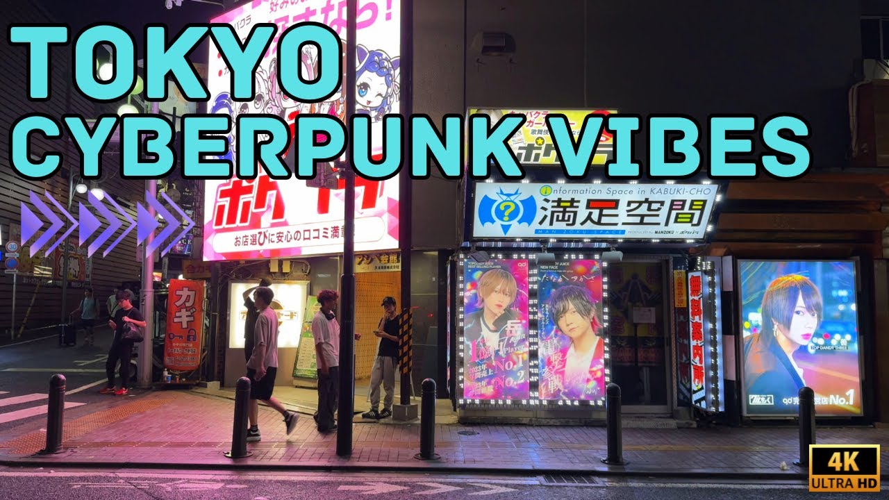 Tokyo Cyberpunk Night Walk | Kabukicho | Omoide Yokocho | Neon Vibes in ...