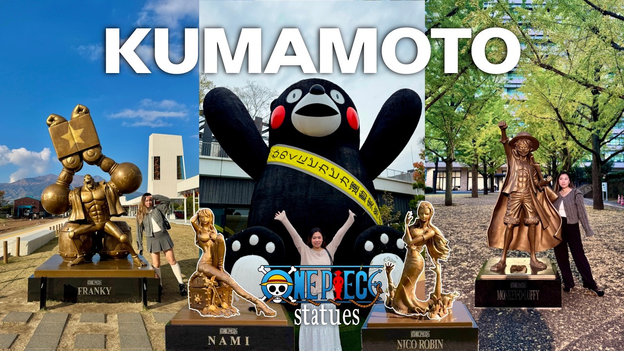 HUNTING ALL 10 ONE PIECE STATUES IN KUMAMOTO! 🐻 - Ciao Nihon