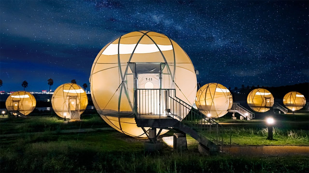 Staying in a Unique Spherical Tent in Japan’s Seaside Park | INN THE ...