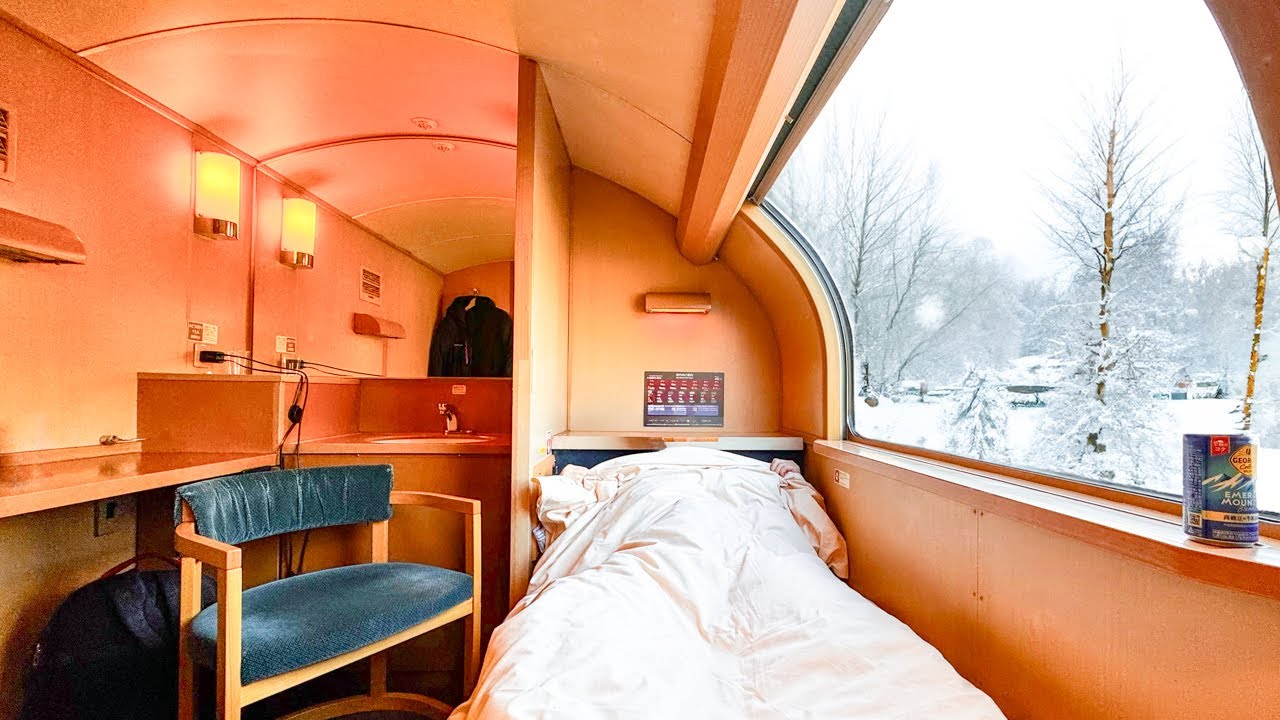 First Class Room on Japan's Overnight Sleeper Train 🇯🇵 🚞 13 Hour ...