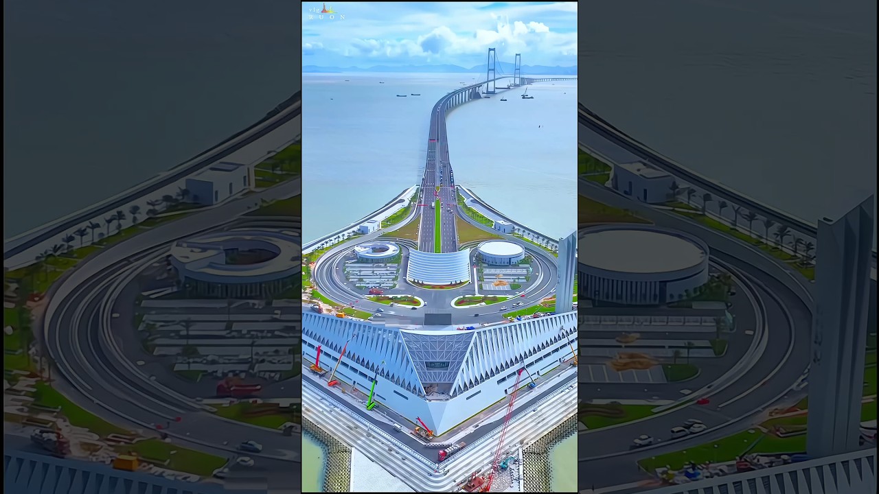 China's Mega Project SHENZHEN ZHONGSHAN CHANNEL BRIDGE 中國大型工程深圳中山海峽大橋 ...