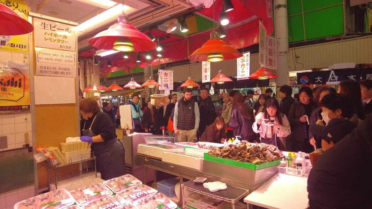 WALKING TOUR IN OMICHO SEAFOOD MARKET IN JAPAN| | 4K ASMR WALKING - Ciao Nihon