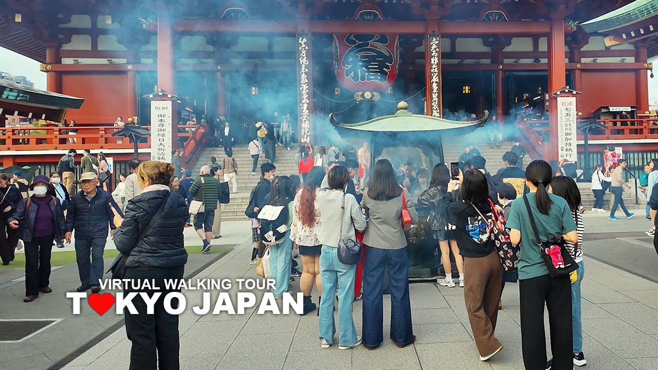 TOKYO CITY TRAVEL 7 - WALKING TOUR Asakusa, Sensoji, Nakamise Street ...