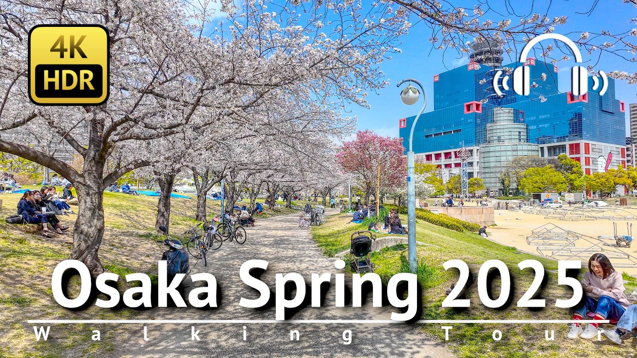 Osaka Spring 2025 Walking Tour [4K/HDR/Binaural] - Ciao Nihon