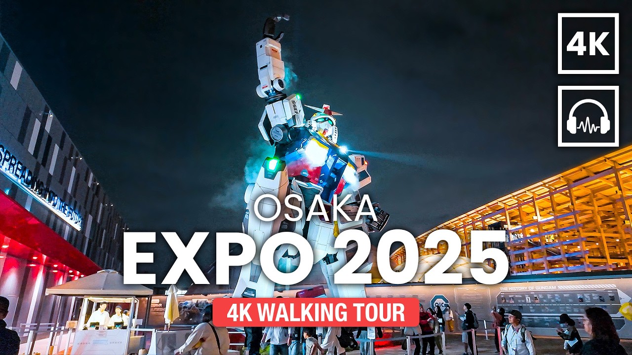 Osaka World Expo 2025 🇯🇵 - Nighttime Cinematic Walking Tour - All Pavilions【4K HDR 60FPS】 - Ciao ...