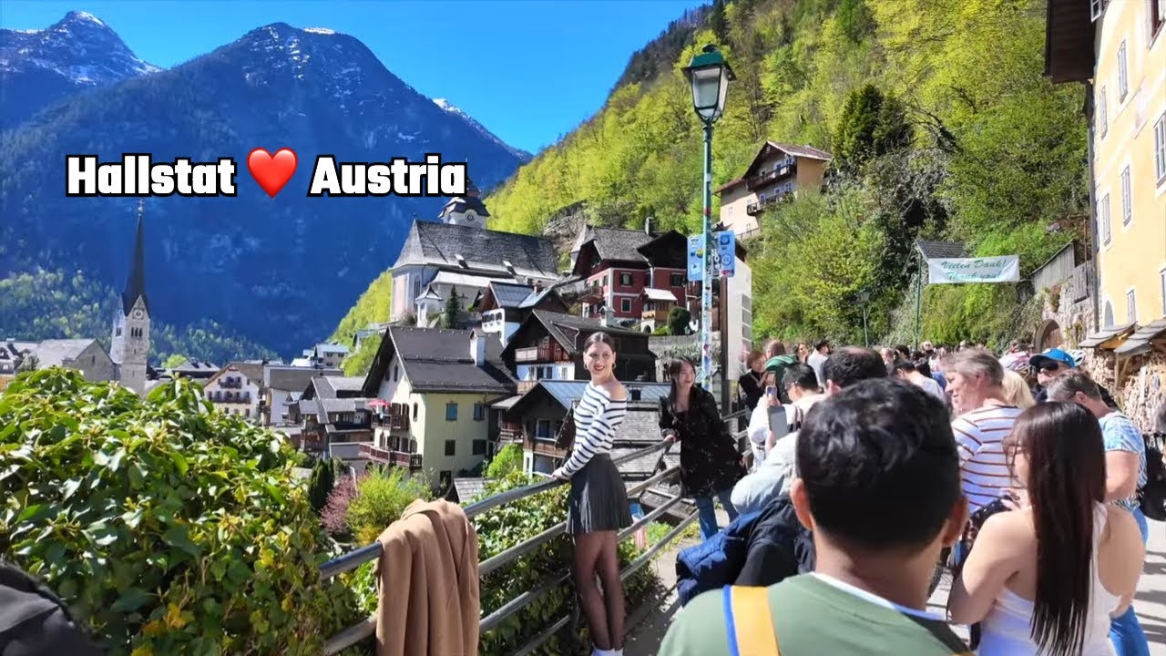 UNESCO’s Most Beautiful Village in Austria 🌸 Hallstatt Walk in the Alps | Stunning Lake Views 4K ...