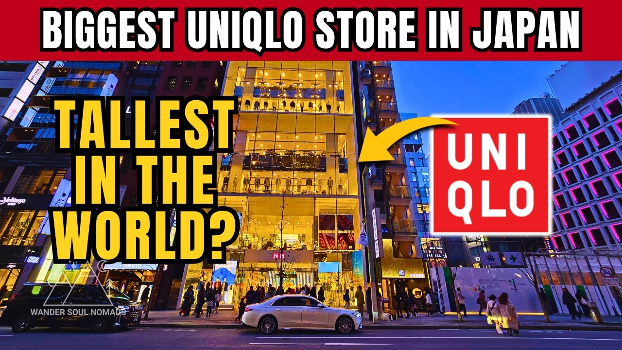 Japan’s BIGGEST & TALLEST UNIQLO STORE IN THE WORLD 🇯🇵 | Ginza Tokyo 12 ...